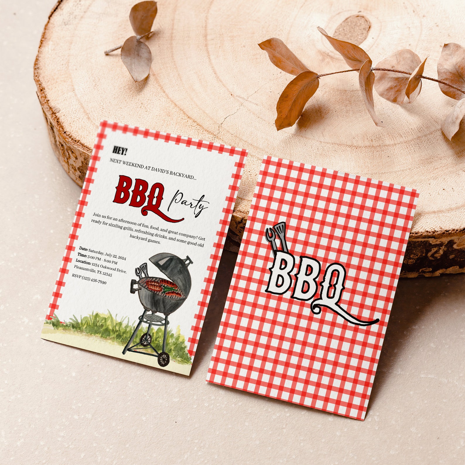 Editable BBQ Party Invitation Template - Customizable Corjl Backyard ...