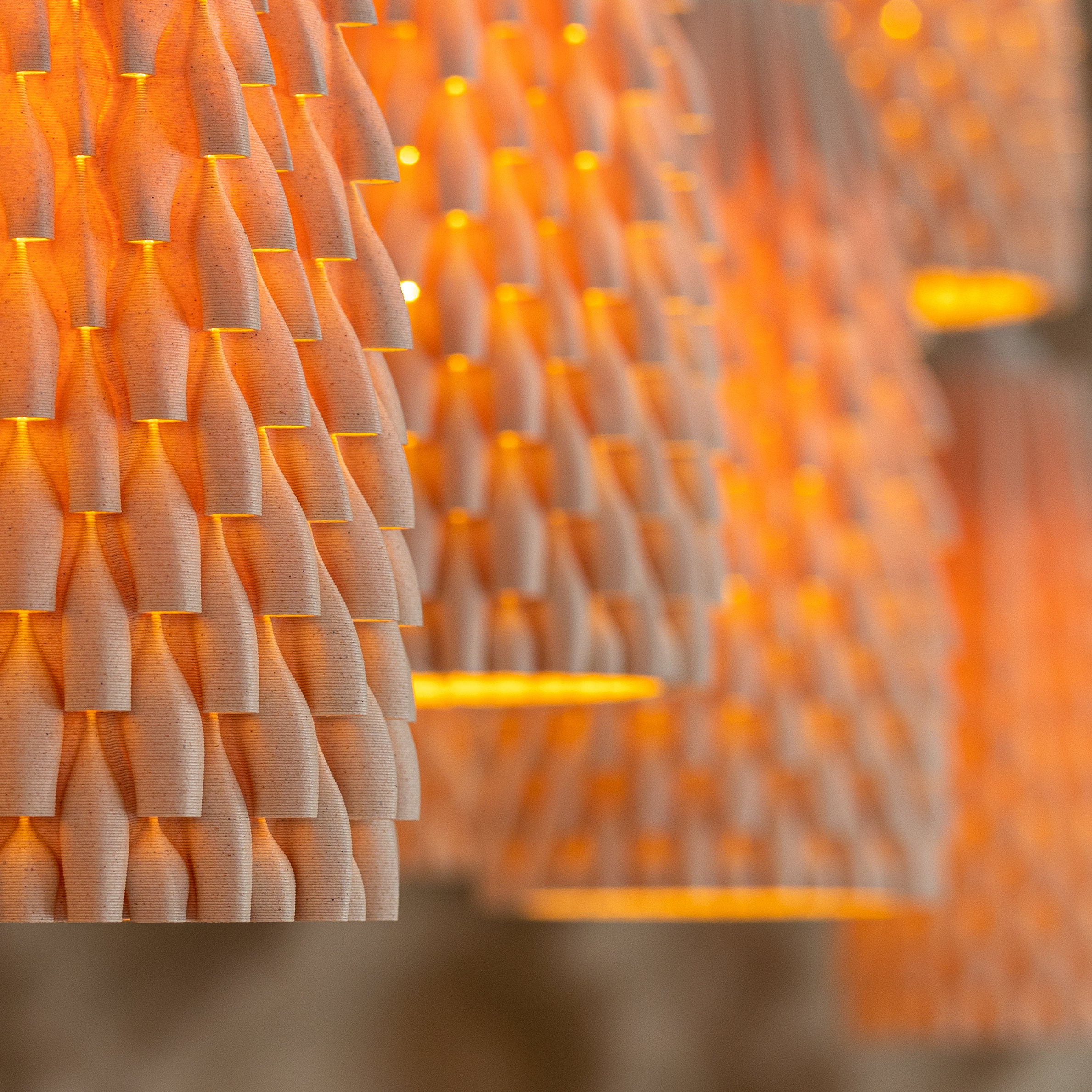 Armadillo Birch 3D Printed Hanging Pendant Lamp - Etsy