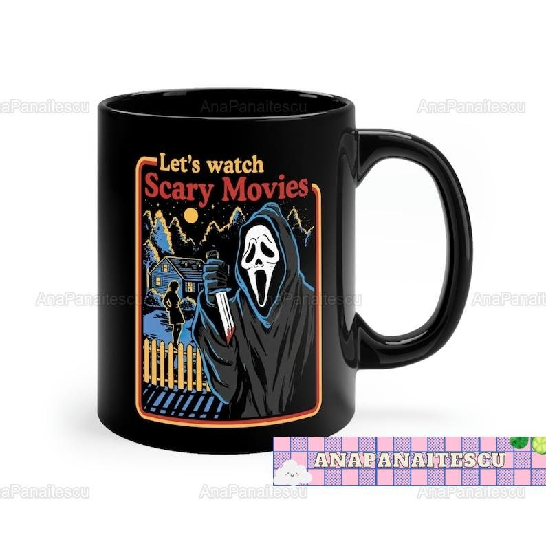 Ghostface Mug, Halloween Ghost Mug, Horror Movie Mug, Halloween Gift ...