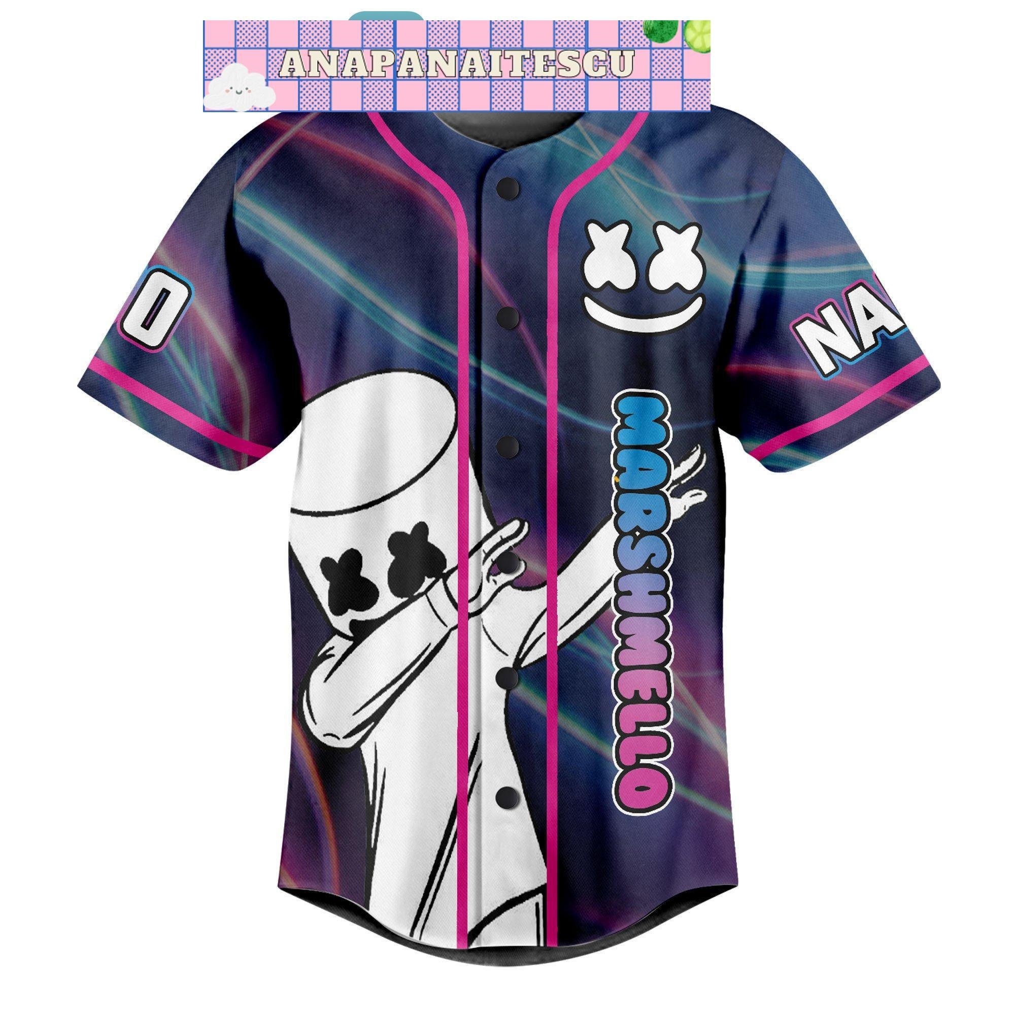 Marshmello Baseball Jersey Shirt, Joytime Into The Melloverse Tour 2023 Jersey sold by Ian Moore ...
