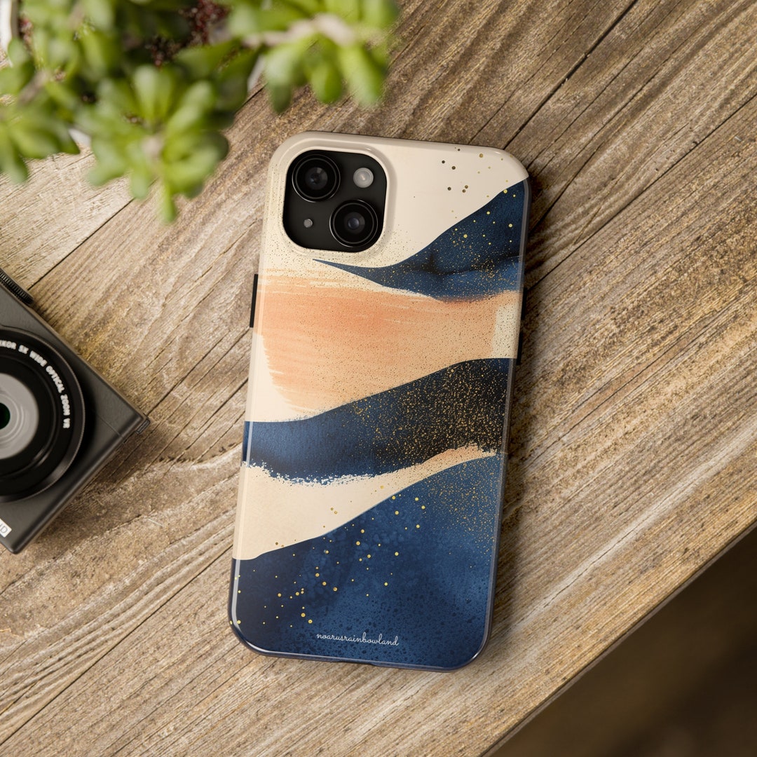 Abstract Splash Waves Golden Glitter Modern Trending 2024 Tough Phone ...
