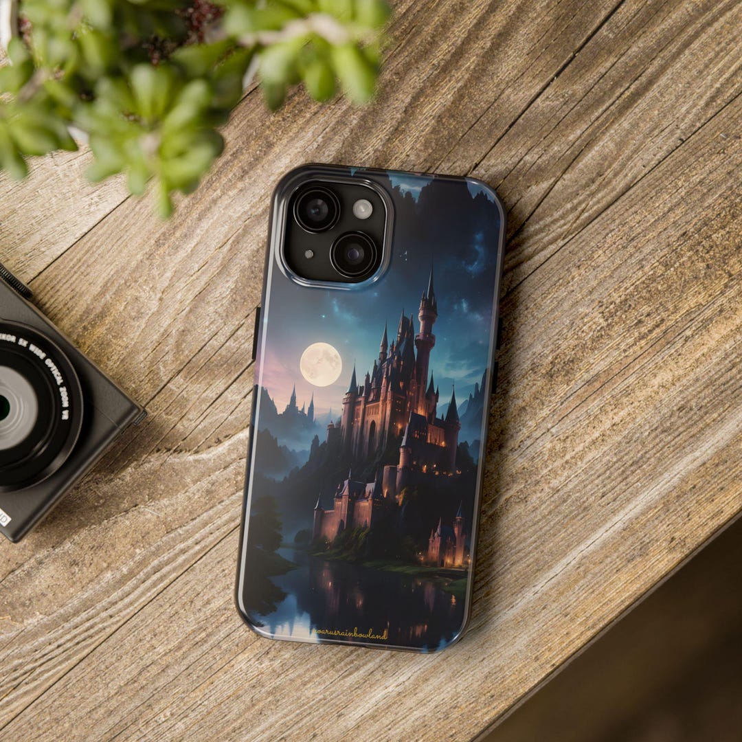 Magical Wizard Castle at Night Full Moon 2024 Tough Case iPhone 16, 16 ...