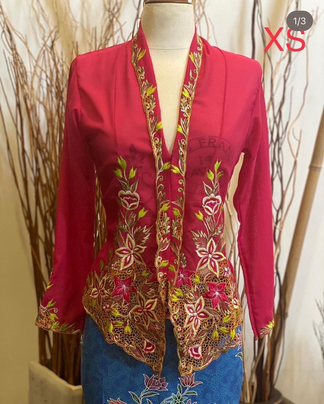 Nyonya Kebaya nyonya Traditional Blouse - Etsy