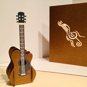 Large Guitar Card - Created by Origami Pop 3D Paper Pop up Cards ...