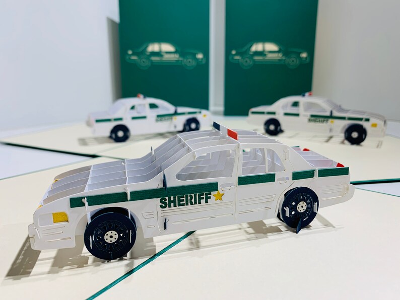 Sheriff Police Car Card - Created by Origami Pop Cards Sydney Australia ...