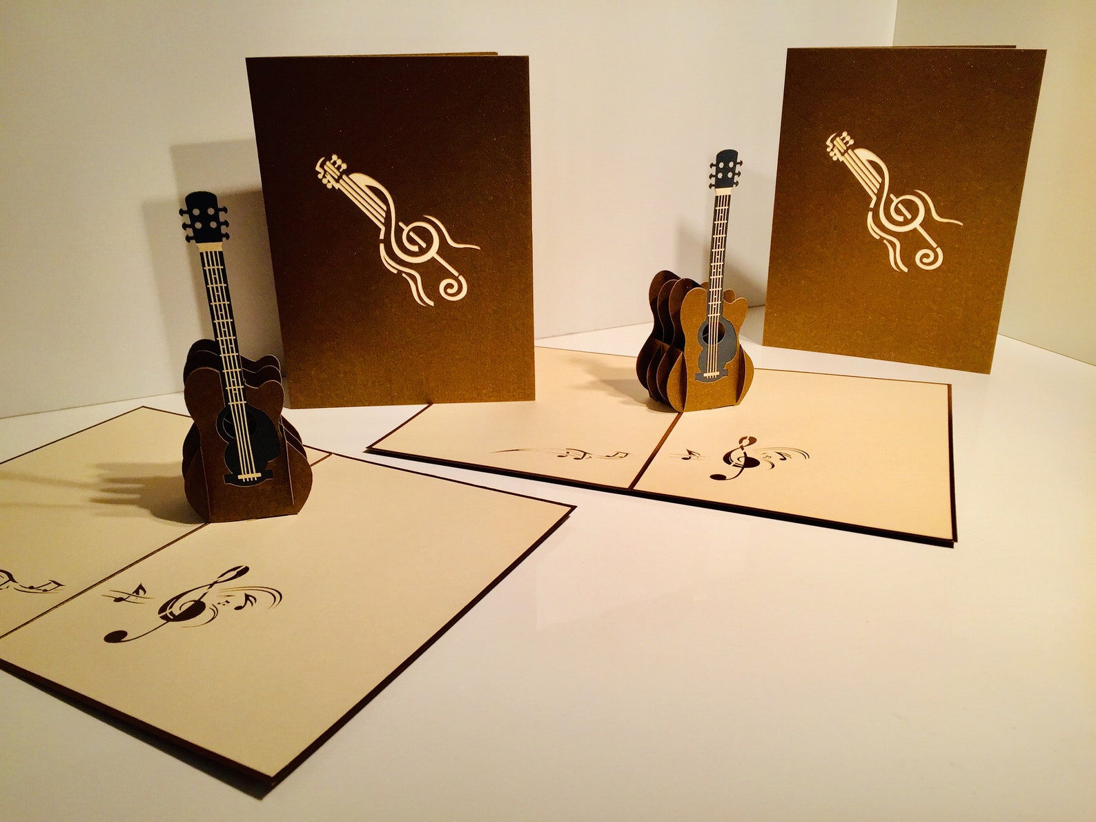 Large Guitar Card Created by Origami Pop 3D Paper Pop up Cards ...