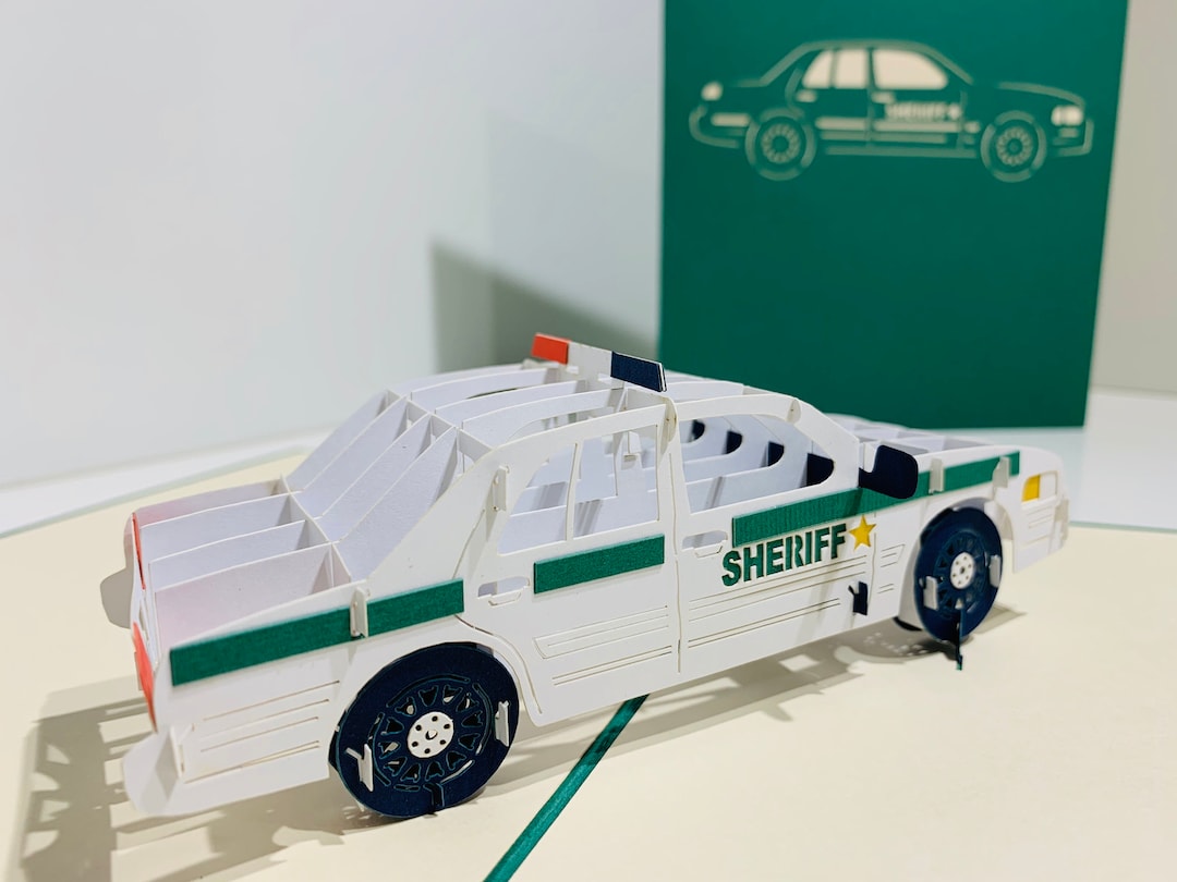 Sheriff Police Car Card - Created by Origami Pop Cards Sydney Australia ...