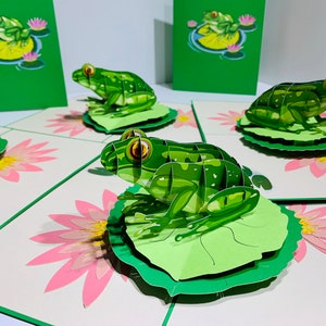 Australian Green Tree Frog Card - Created by Origami Pop Cards Sydney ...