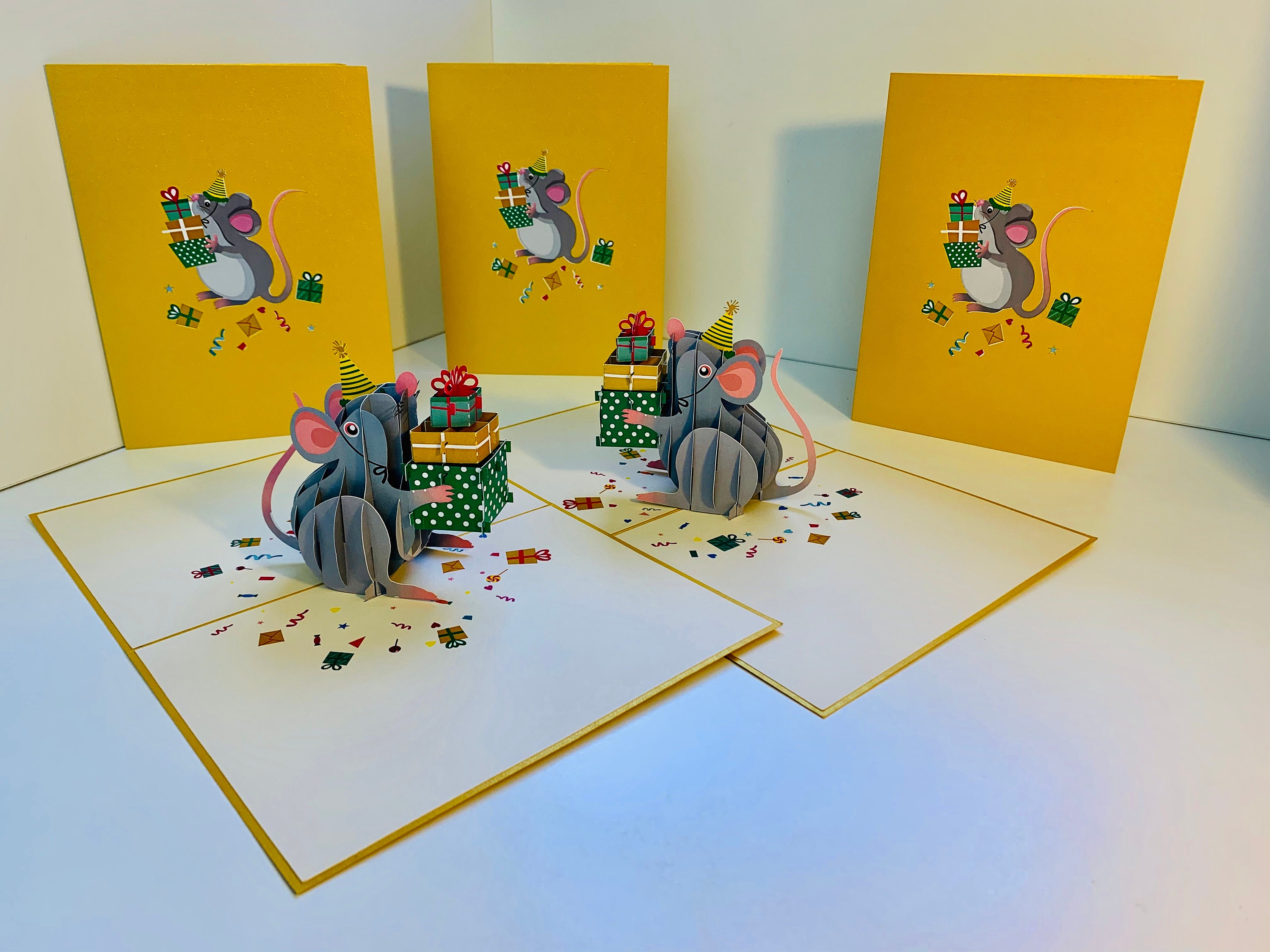 Cute Mouse BIRTHDAY Card - Created by Origami Pop Cards Sydney ...