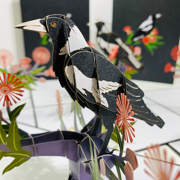 Magpie 3d - Etsy