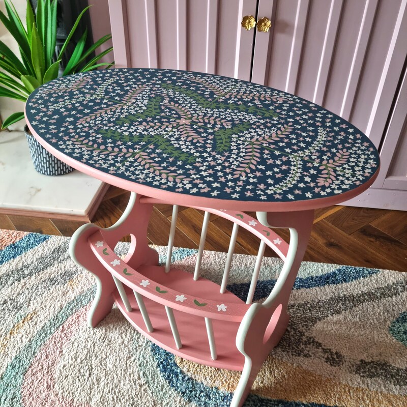 Upcycled Side Table - Etsy UK