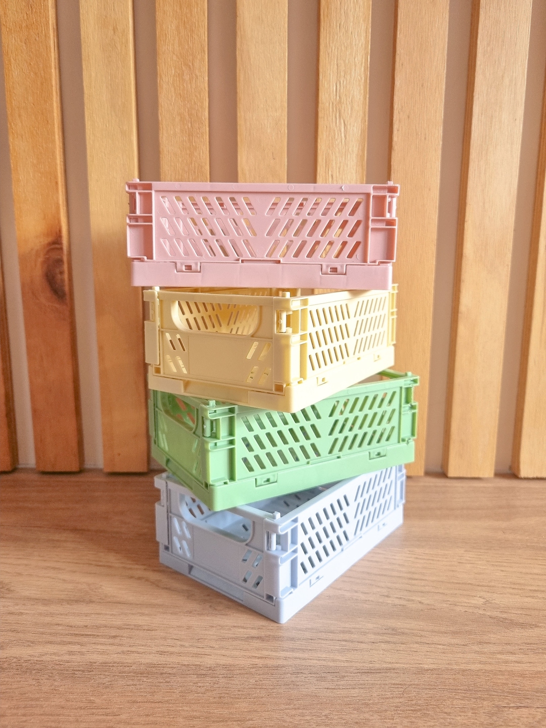 Mini Stackable Storage Crates | Pastel Bright Colourful | Desk ...