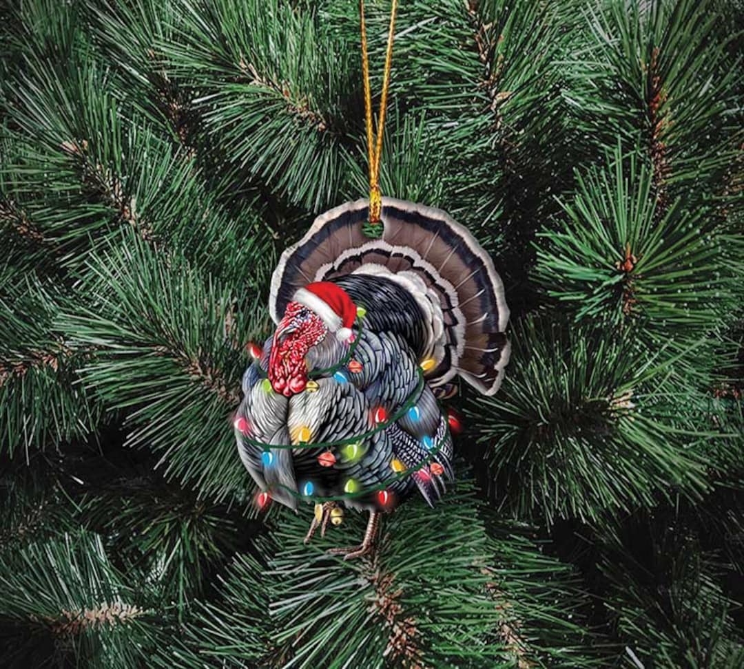 Christmas Turkey Christmas Light Ornament Turkey Christmas - Etsy
