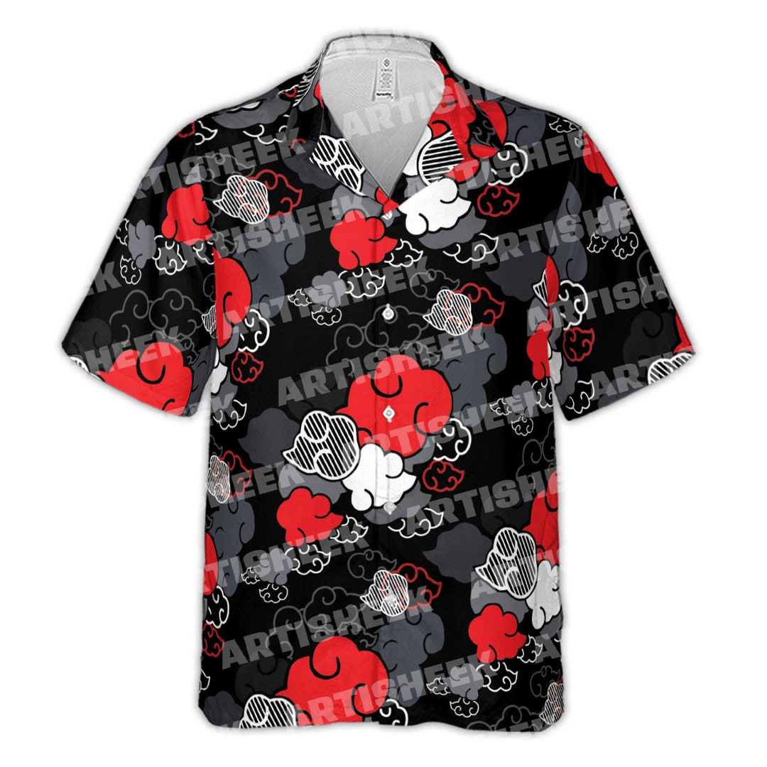 Anime Shirt Naruto Shirt Naruto Hawaiian Shirt Akatsuki - Etsy