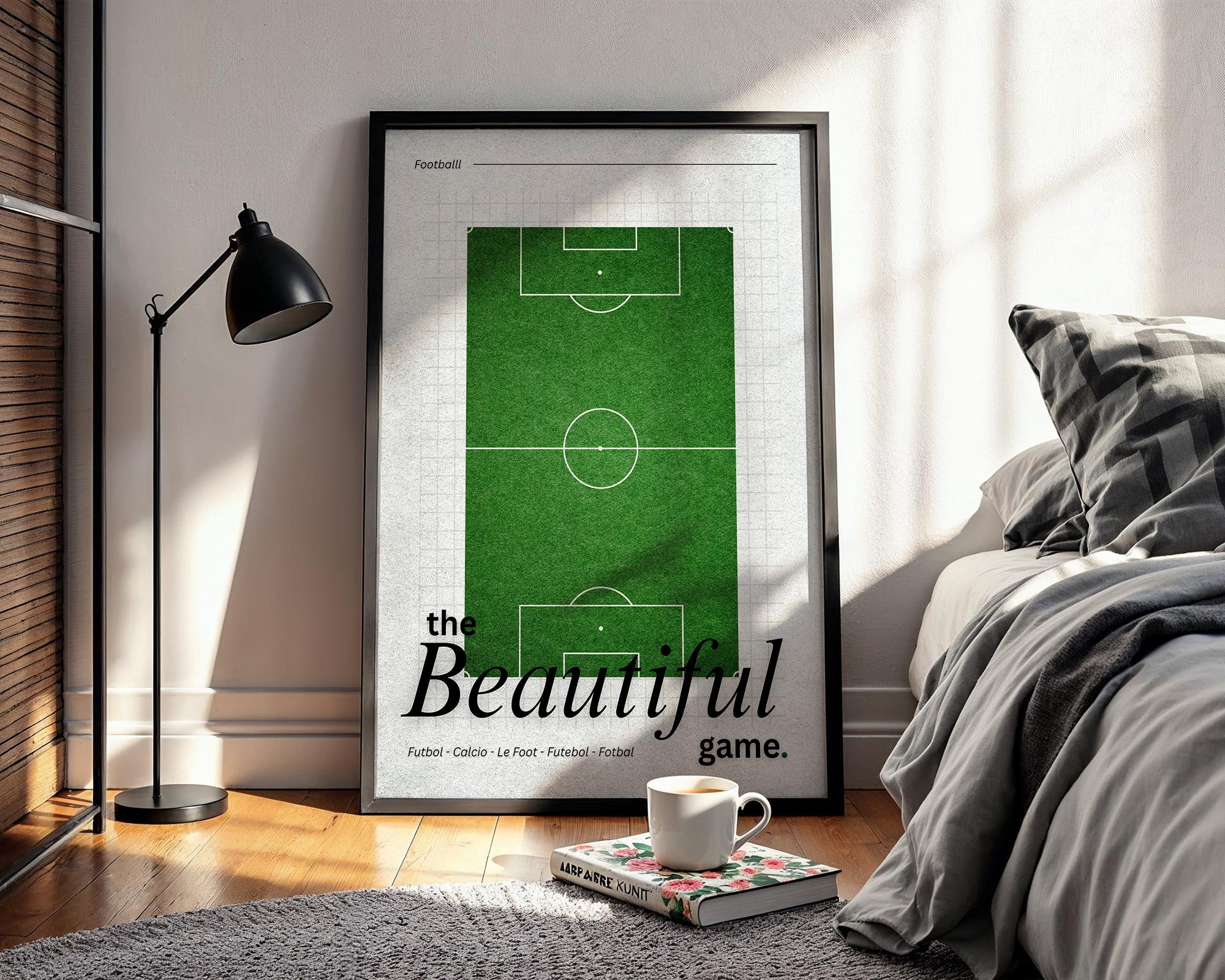Set of 3 Retro Football Posters Printable Wall Art : Minimalist Sports ...