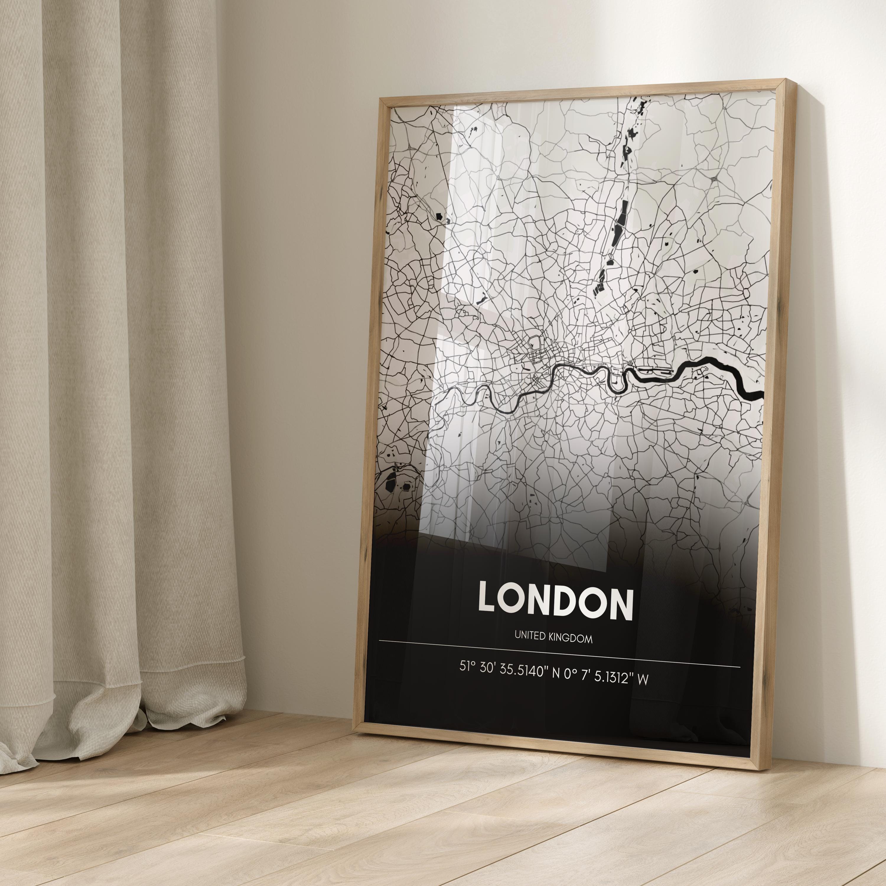 Custom Hometown Map Print, Any Town Maps, Your City Digital Download ...