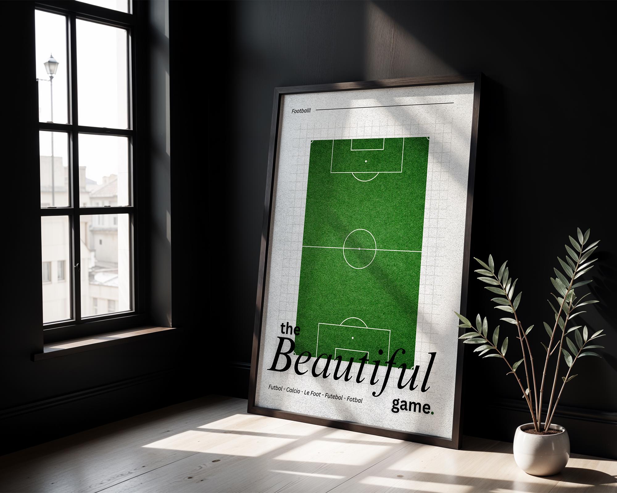Set of 3 Retro Football Posters Printable Wall Art : Minimalist Sports ...