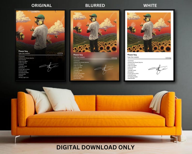 Custom Music Album Cover Poster, Vintage Customizable Wall Art, Choose ...