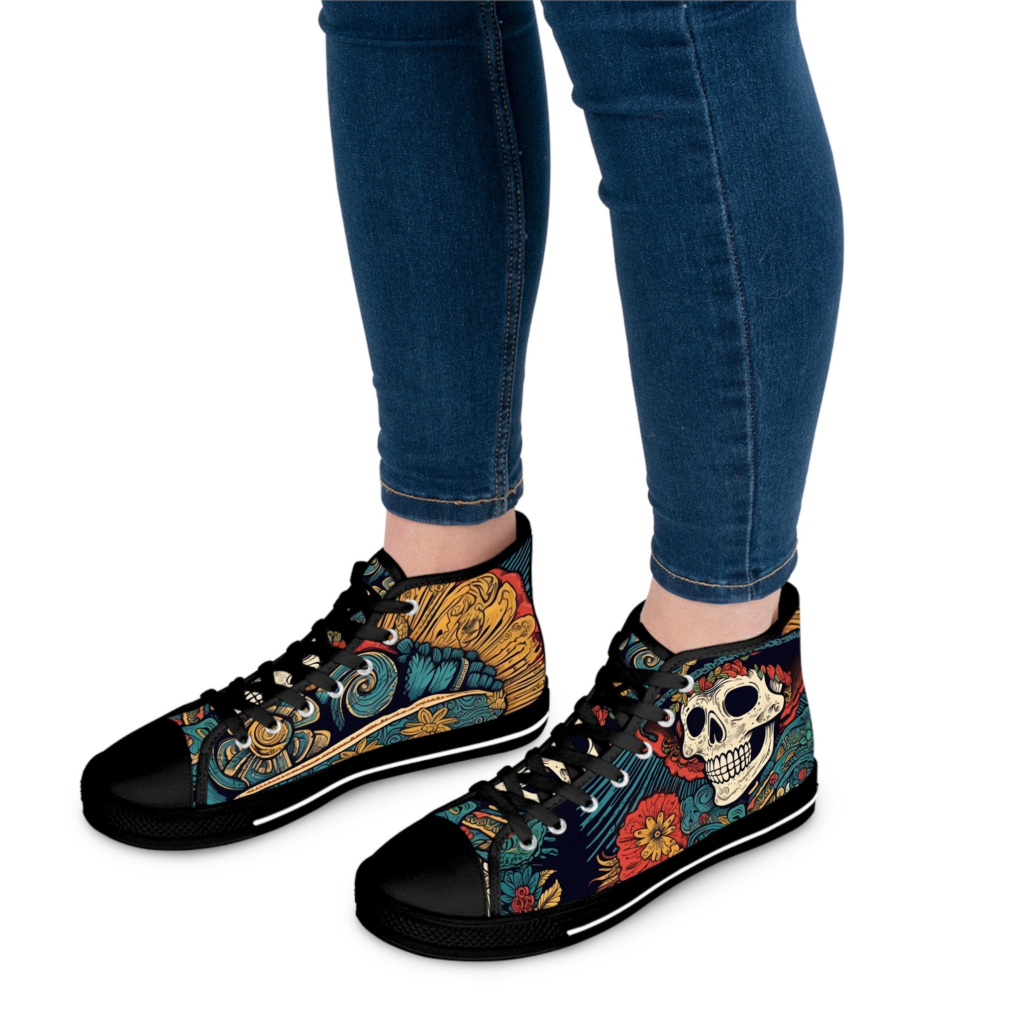 Paradox Stride Female Sneakers, High Top, Art Shoes, Skeleton Shoe ...