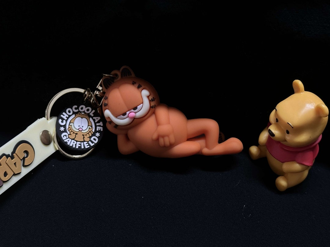 Garfield Keychains Car Keyadorable Cute Keychain House Key - Etsy