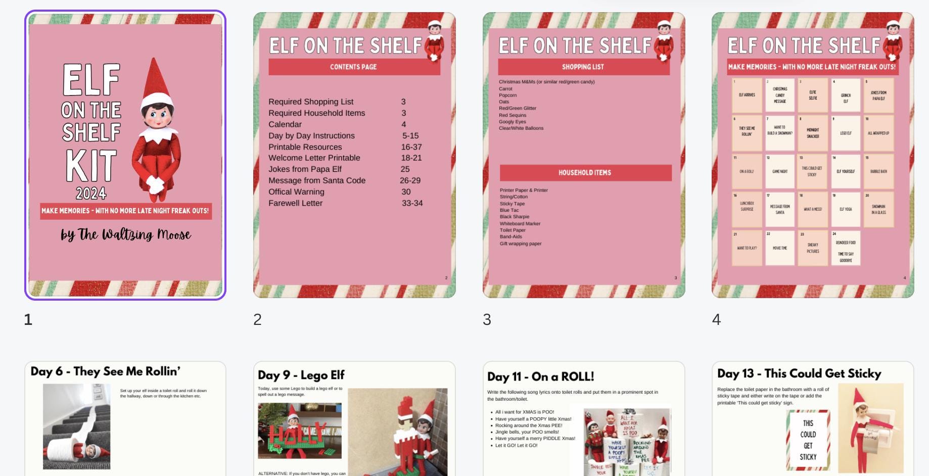 Elf on the Shelf Bundle 2023 & 2024 Kits Nearly 50 Elf Activities ...
