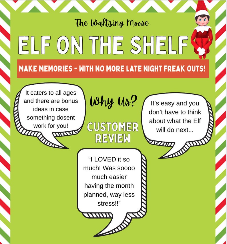 Elf on the Shelf Kit 38 Page Printable PDF Christmas Elf Ideas ...
