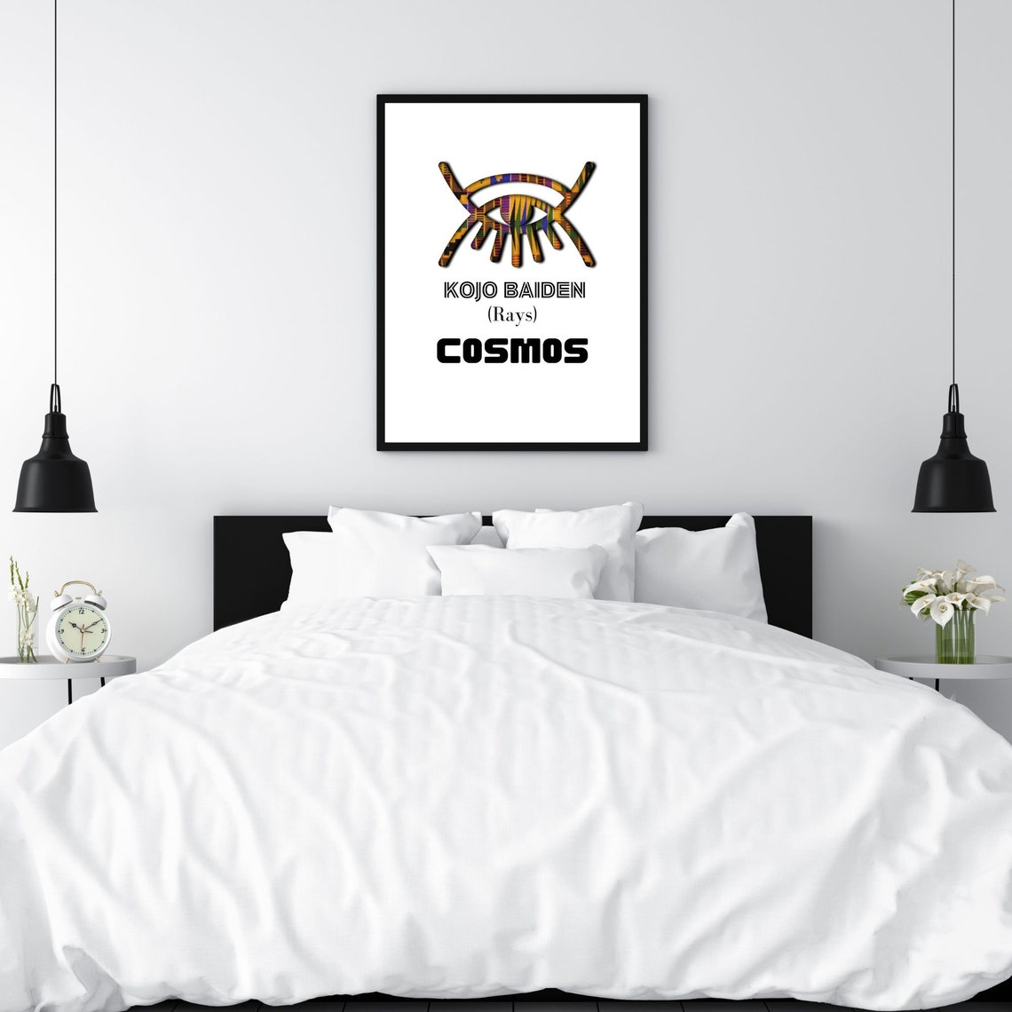 KOJO Baidenrays Wall Art Decor is an Elegant Adinkra Symbol - Etsy