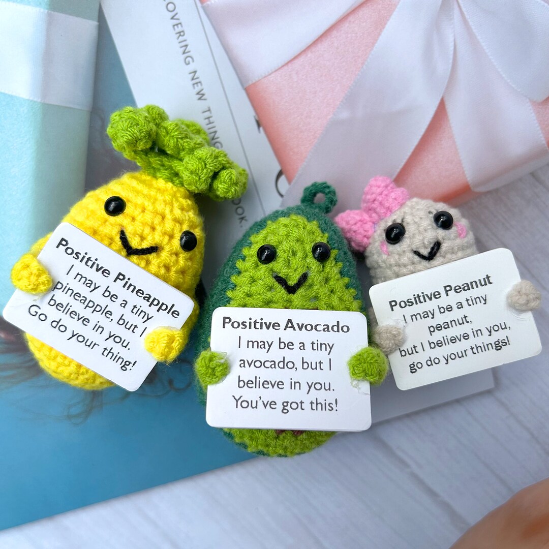 Crochet Pineapple, Avocado, Peanut Plush: Handmade Desk Buddy - Etsy