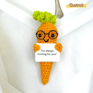 Heartwarming Carrot and Emotional Support Love Potted Plant,handmade ...