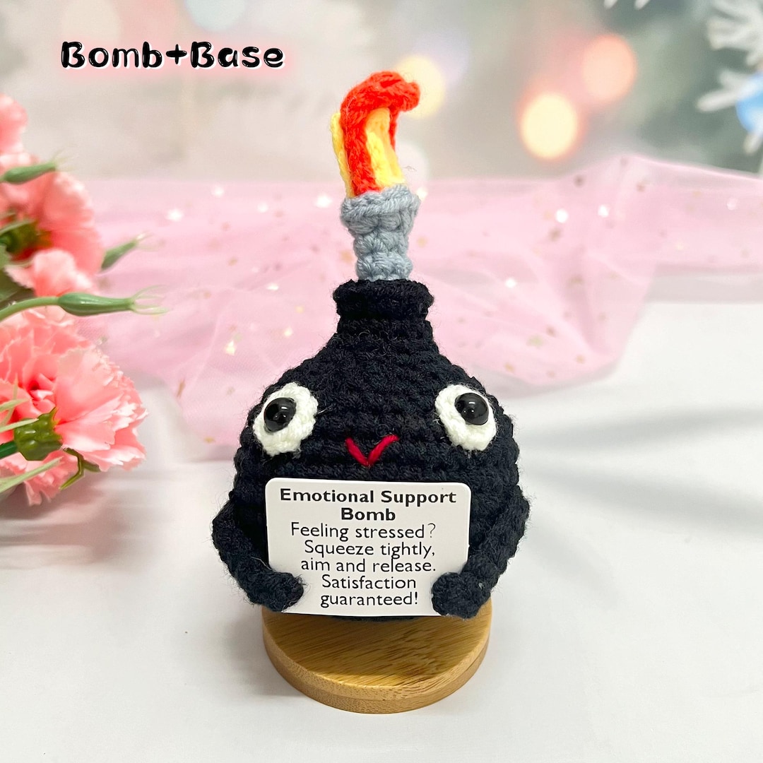 Crochet F-bomb: Emotional Support Stuffed Toy, Xmas Gift - Etsy