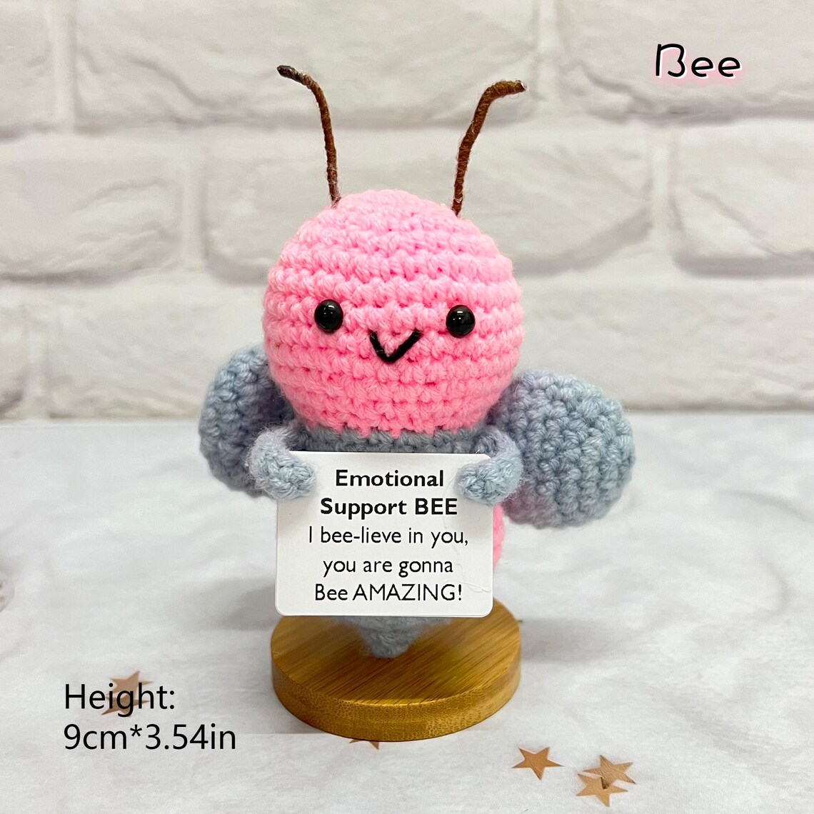 Crochet Magic Pig,crochet Positive Monkey,crochet Emotional Support Bee ...