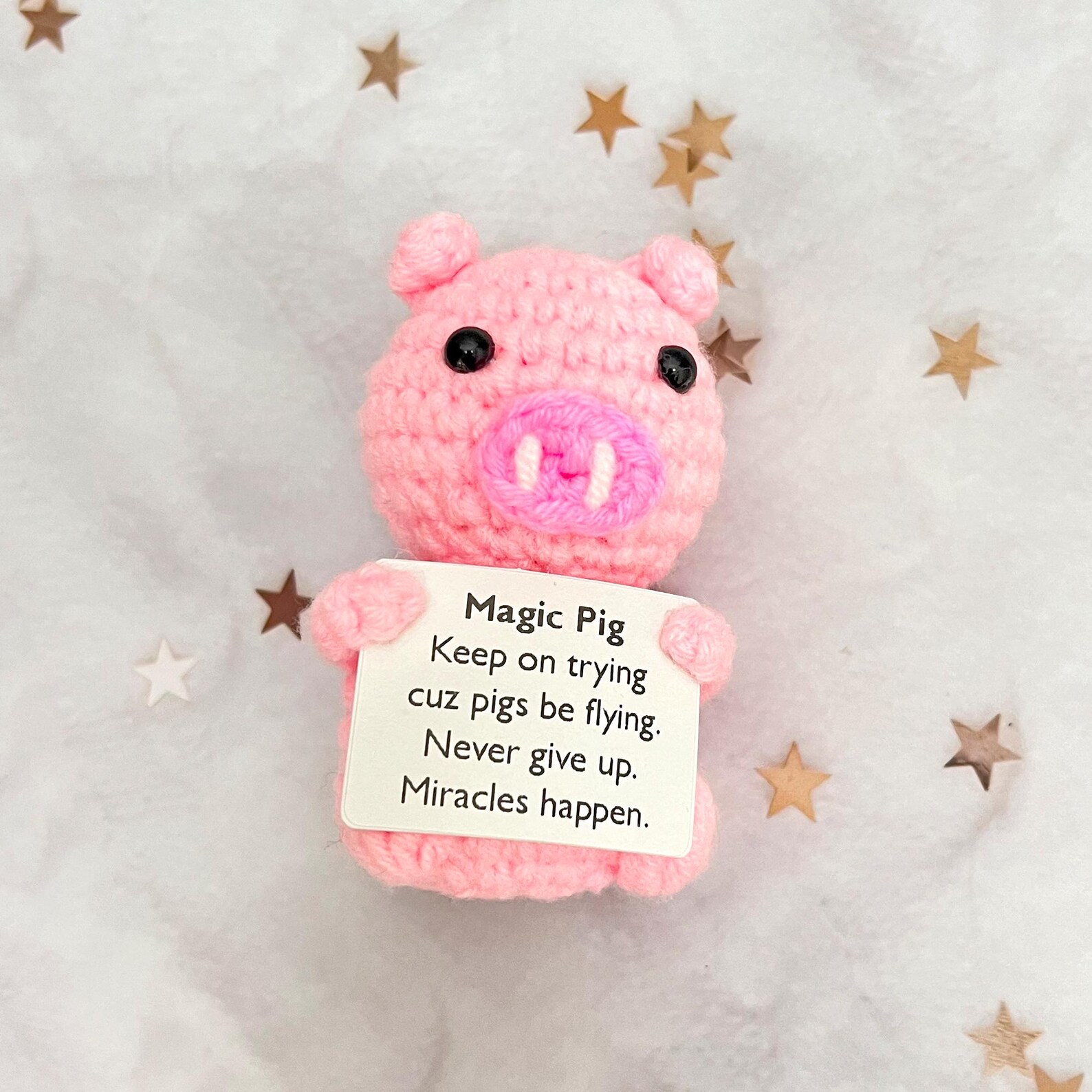 Crochet Magic Pig,crochet Positive Monkey,crochet Emotional Support Bee ...