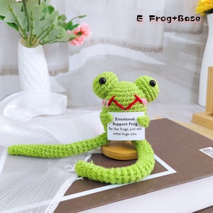 Handmade Crochet Long Legged Frog Plush: Emotional Support Gift - Etsy