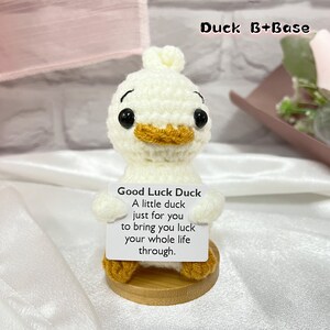 Cute Crochet Positive Duck and Good Luck Duck Gift, Positive ...