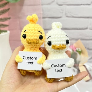 Cute Crochet Positive Duck and Good Luck Duck Gift, Positive ...