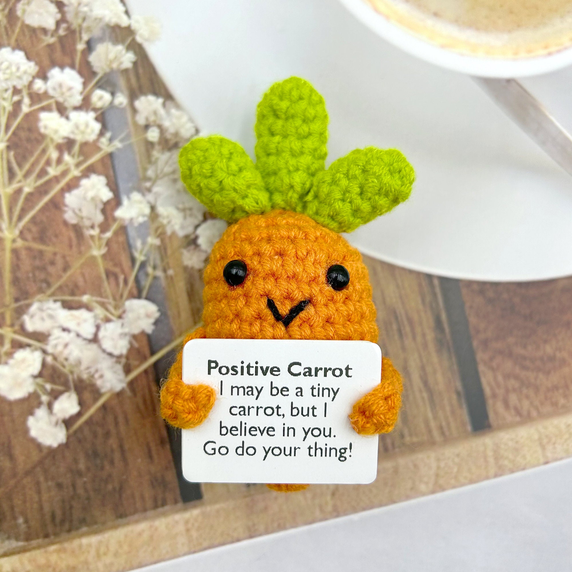 2PCS Crochet Emotional Support Picklepositive Carrot - Etsy
