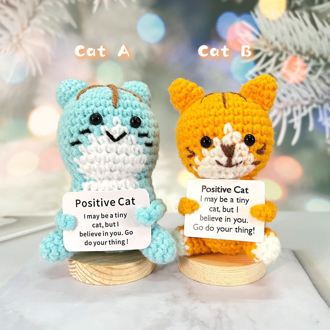Cute Crochet Animal Series,positive Gift,handmade Crochet Animals ...