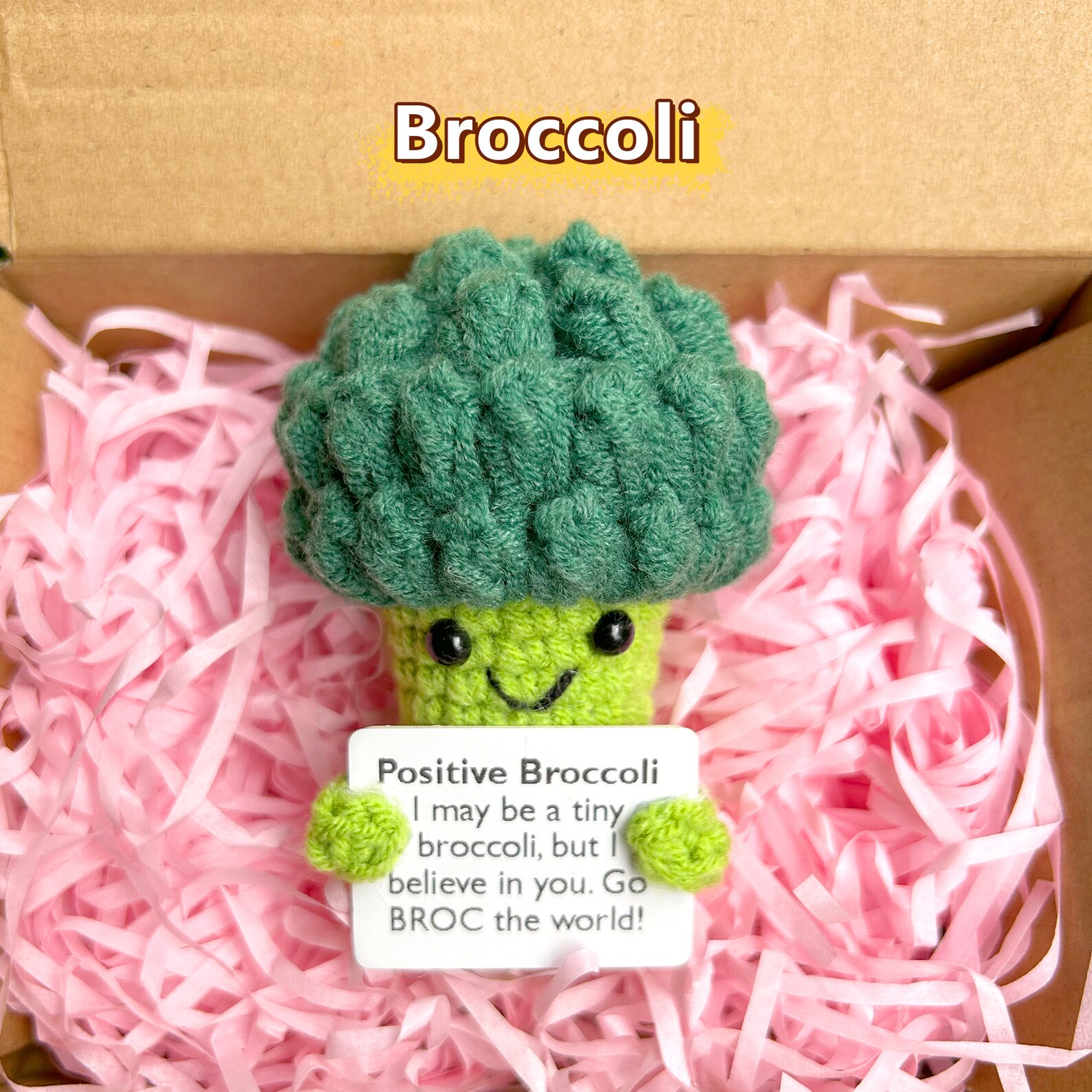 Crochet Carrot-positive Vegetables Gift-crochet Positive Broccoli-baby ...