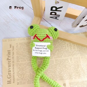 Handmade Crochet Long Legged Frog Plush: Emotional Support Gift - Etsy