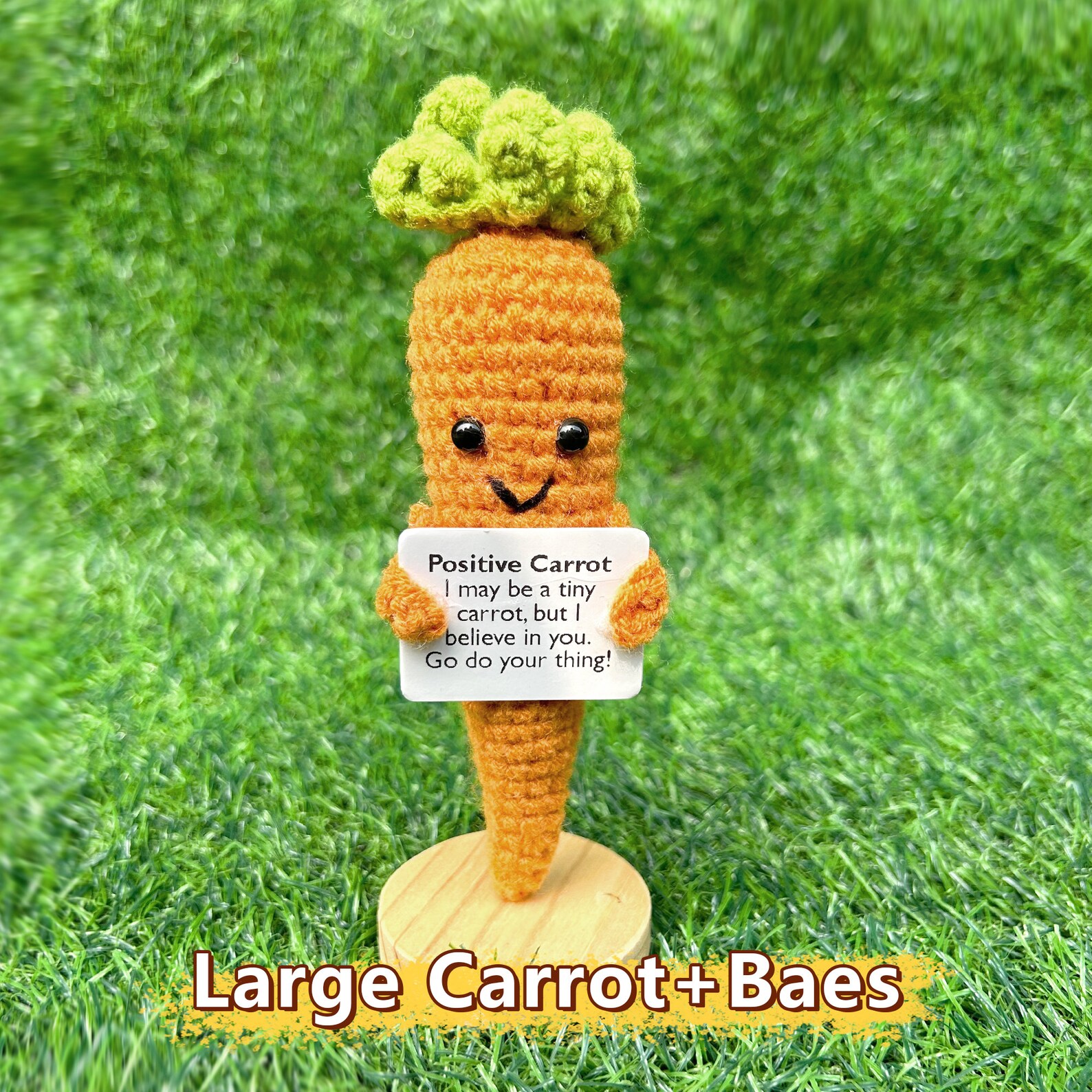 Crochet Carrot-positive Vegetables Gift-crochet Positive Broccoli-baby ...