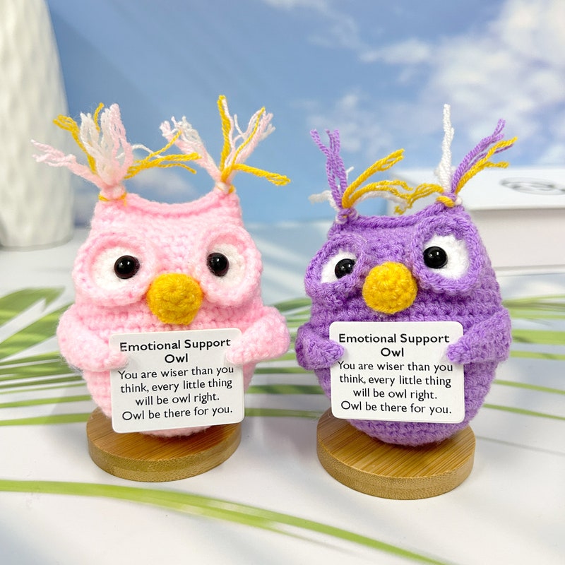 Positive Crochet Owl - Etsy