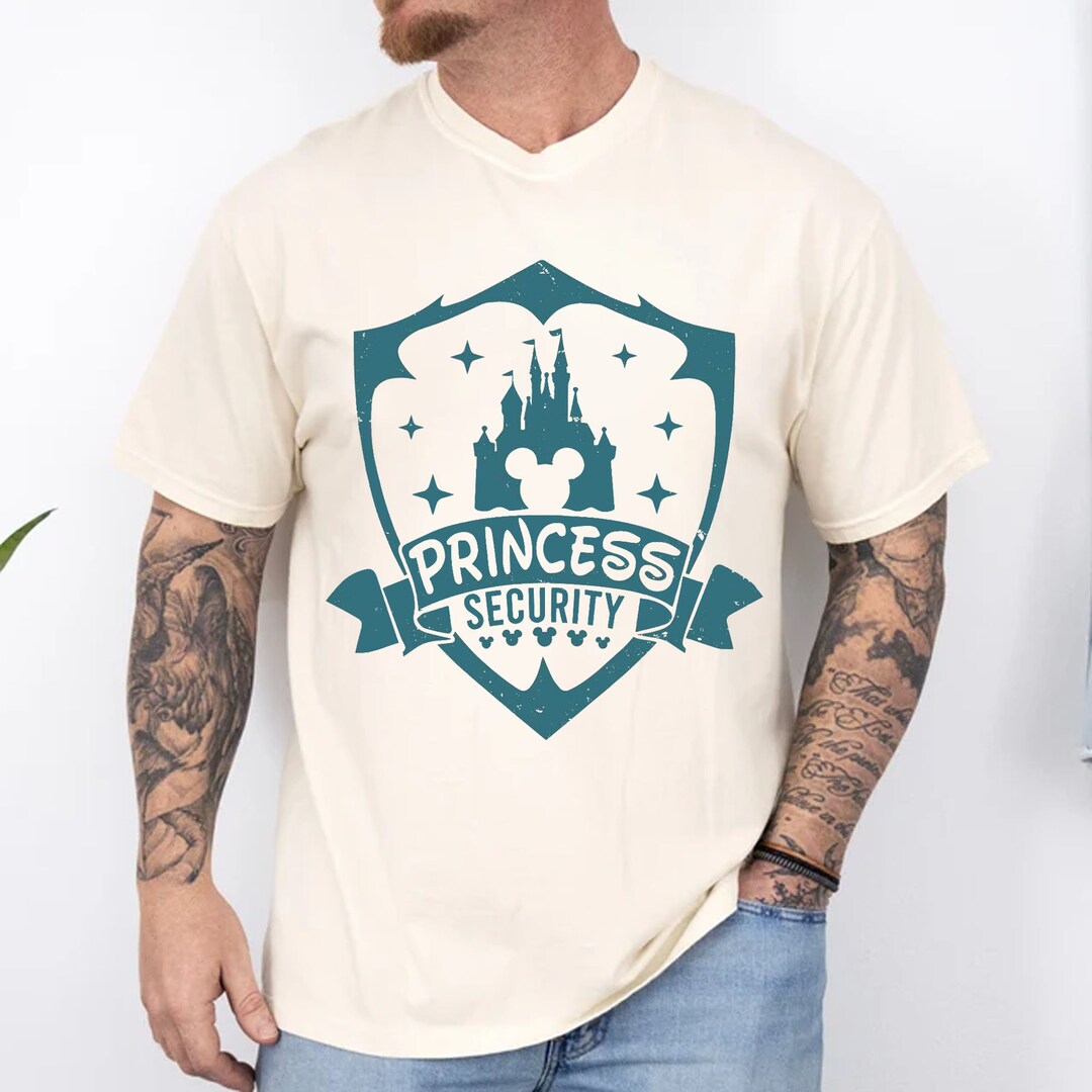 Retro Princess Security Fathers Day Shirt, Disney Princess Security T ...