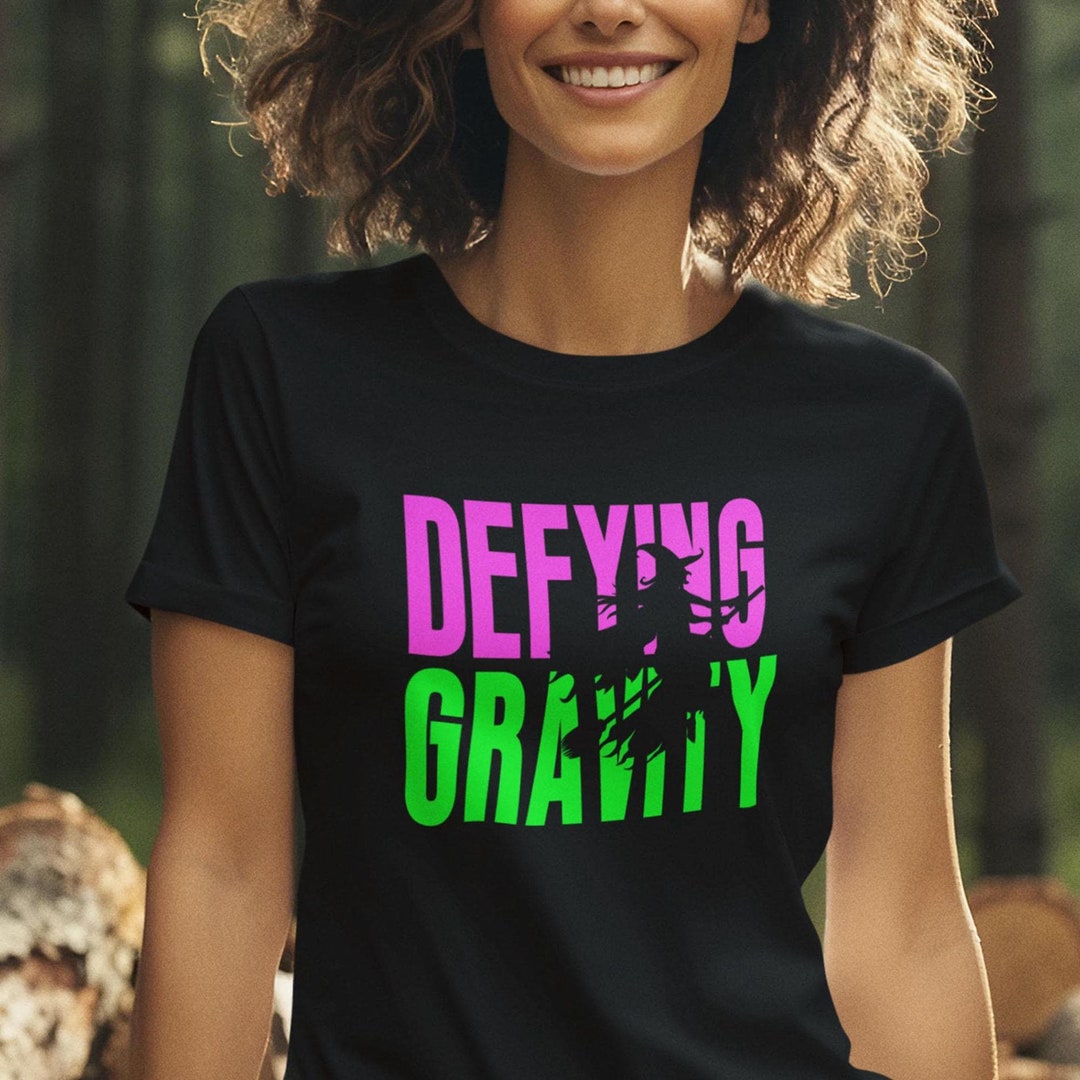 Defying Gravity Pink & Green Wicked Broadway Musical Shirt, Wicked Broadway, Elphaba, Glenda ...