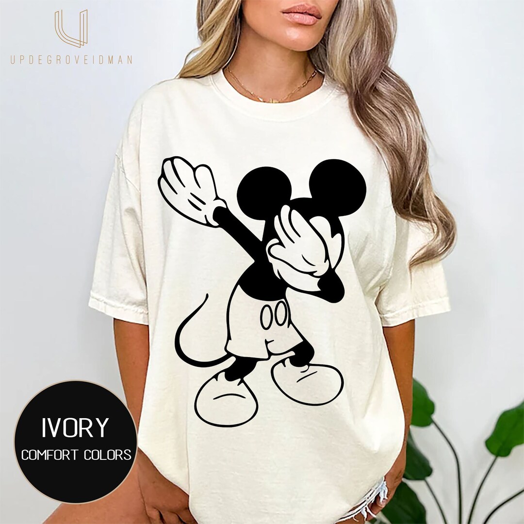 Disney Mickey Dabbing Shirt,funny Disney Kid Shirt,family Matching ...