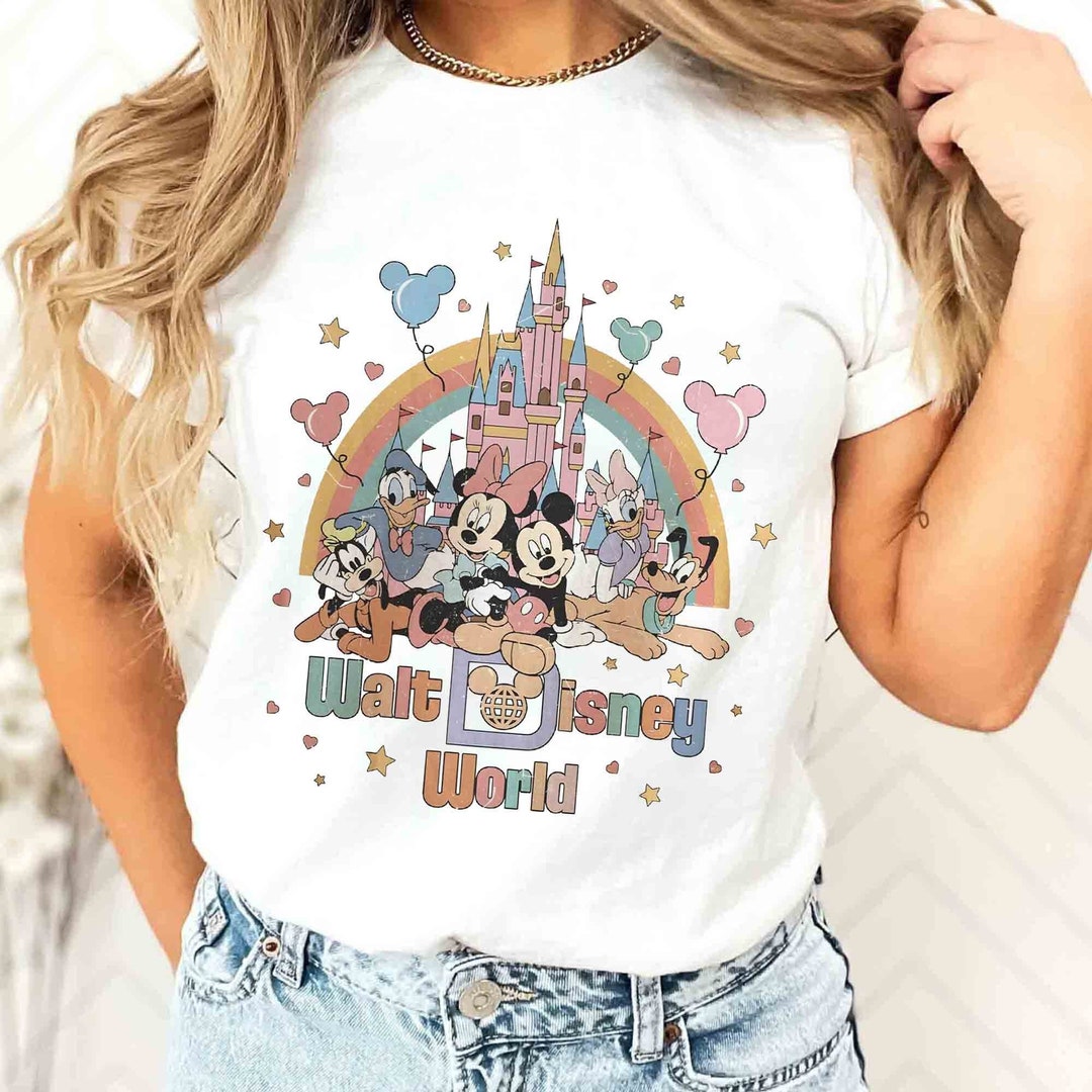 Retro Walt Disney World Shirt, Vintage Disneyworld Shirt, Mickey and ...