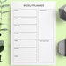 Weekly Planner Fillable Printable PDF Template/ Minimalist Simple Black ...