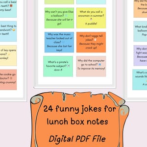24 Funny Lunch Box Joke Notes for Kids | Printable Lunchbox Jokes ...