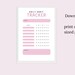 Printable Pink Monthly Daily Habit Tracker Set of 2 | Digital PDF for ...