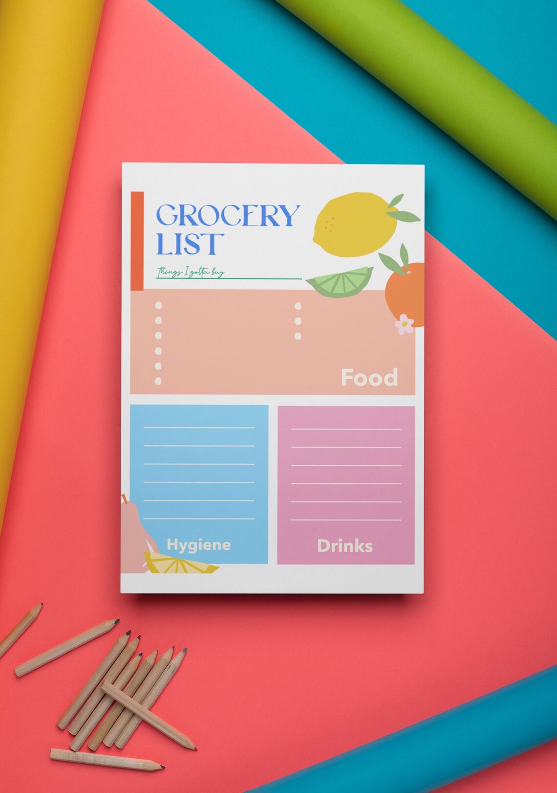 Grocery List Digital PDF Grocery List A4 / US Letter - Etsy