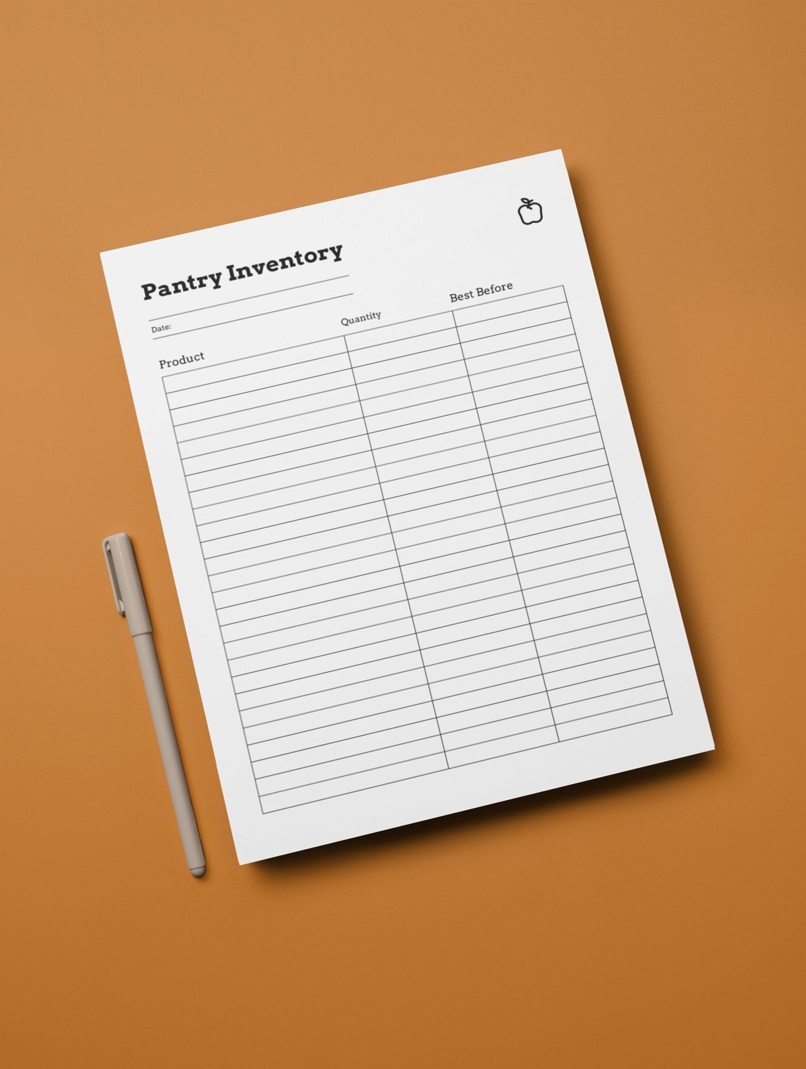 Pantry Inventory - Digital PDF Pantry List - A4 / US Letter Printable ...